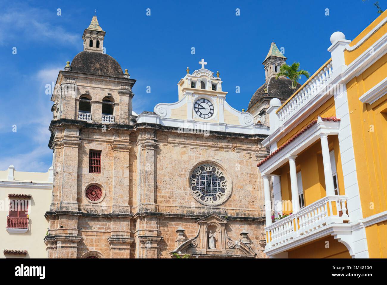 Cartagena, Colombia. Church of San Pedro Claver Stock Photo - Alamy