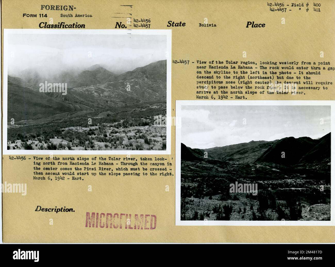 View of the North Slope of the Tolar River; View of the Tolar Region ...