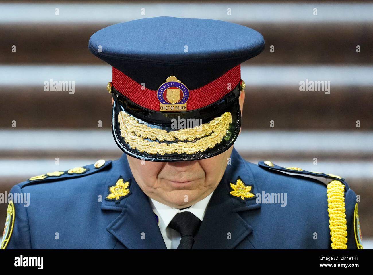 Incoming Toronto Police Chief Myron Demkiw during a police change of ...