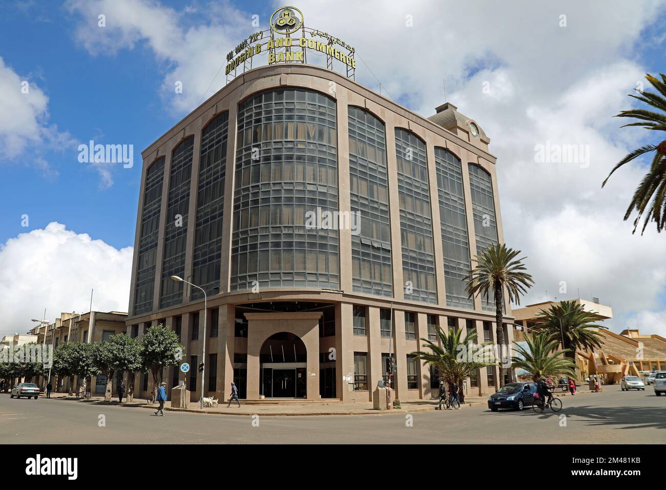 Housing and Commerce Bank of Eritrea in the city centre of Asmara Stock ...