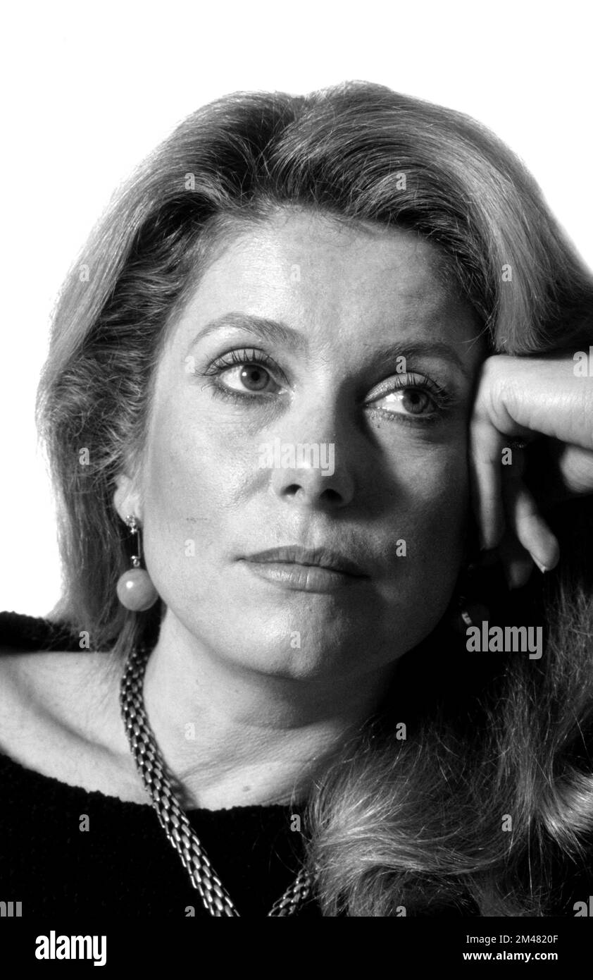 Portrait of the French actress, Catherine Deneuve (b. 1943) by Bernard ...