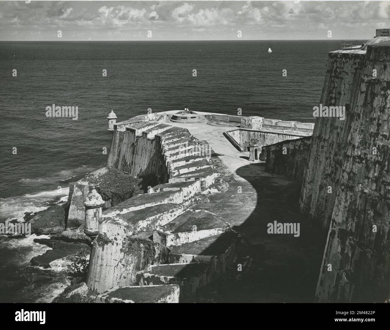 El Morro Fortress. Original caption: El Morro Fortress; section of the ...