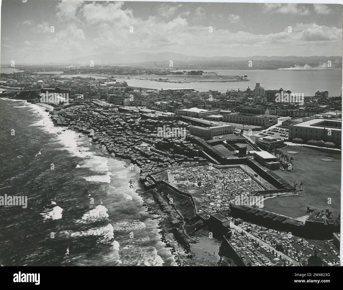 San Juan, Puerto Rico. Original caption: San Juan, Puerto Rico. Aerial ...
