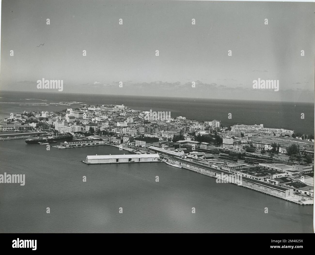 Central Section of Harbor Area. Original caption: Aerial view of ...