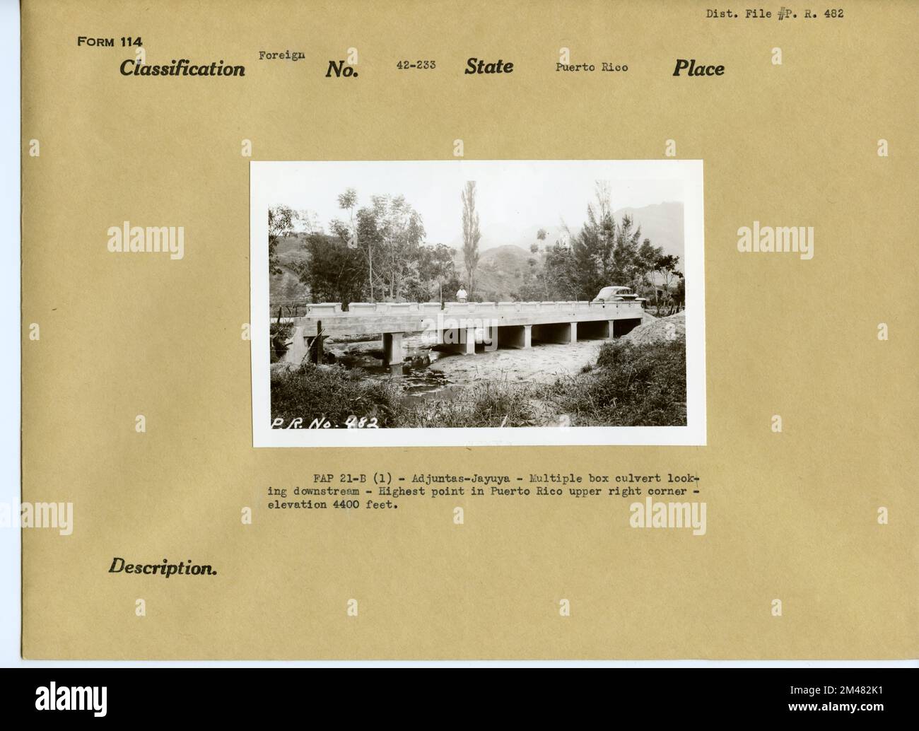 Adjuntas-Jayuya. Original caption: FAP 21-B(1) - Adjuntas-Jayuya ...
