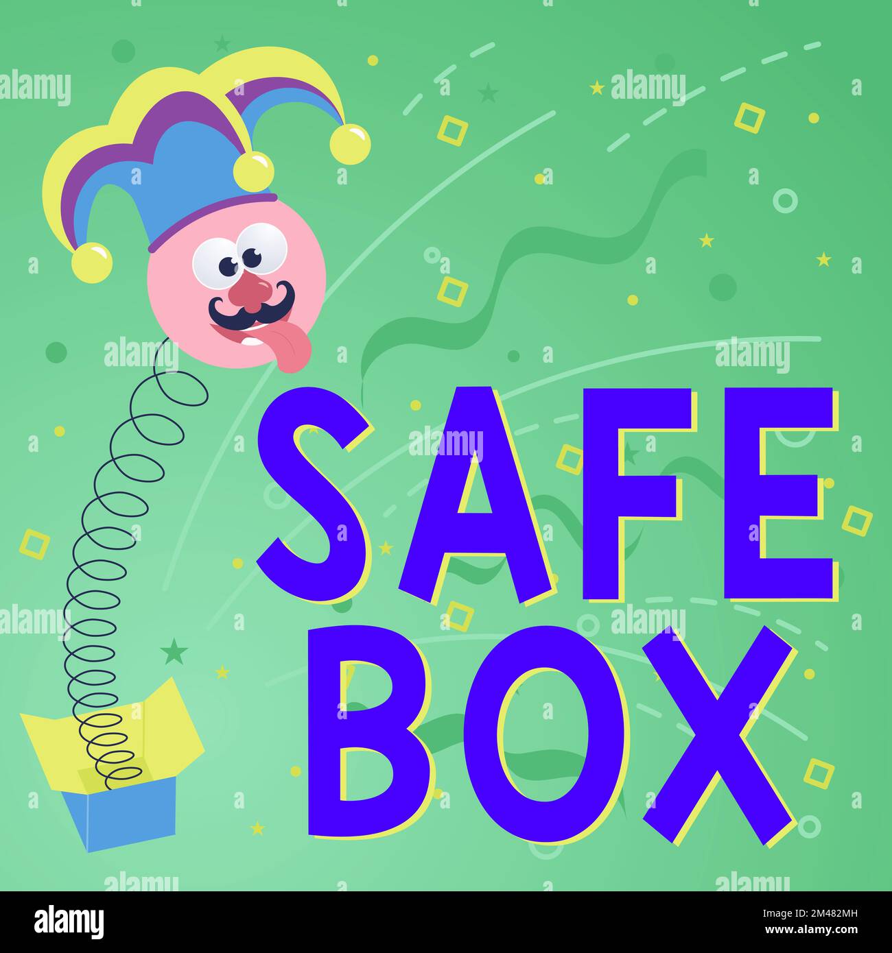 Hand writing sign Safe Box. Word for A small structure where you can ...
