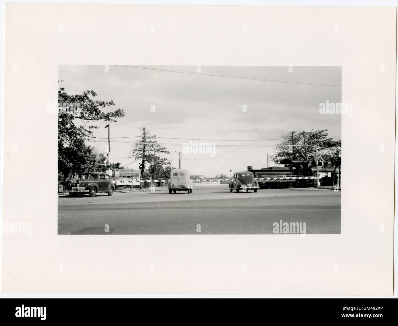 Automatic gates at the grade crossing at Ponce, south of Aguadilla ...