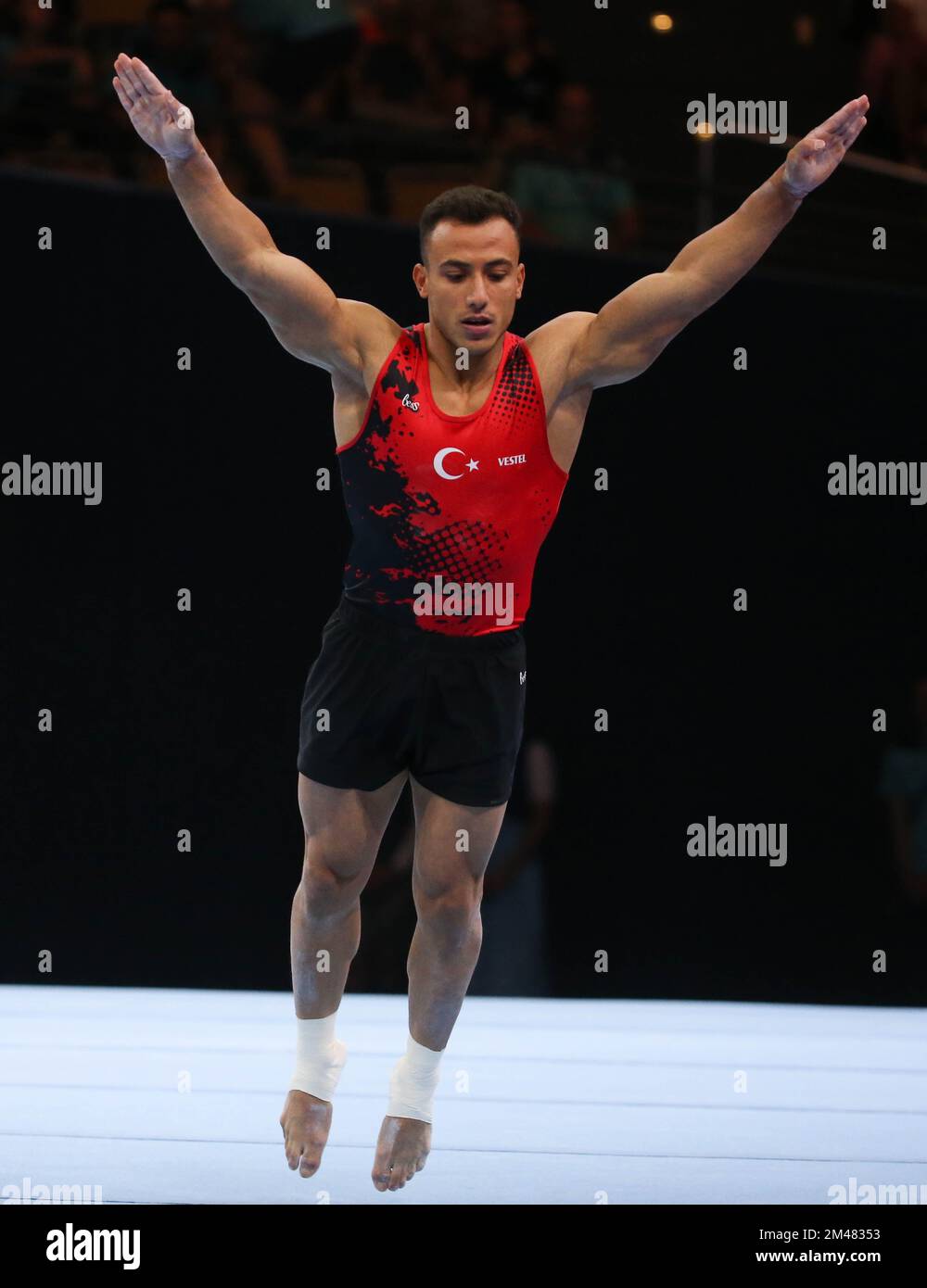ASIL Adem of Turkey during the MEN'S FLOOR EXERCISE FINAL at the ...