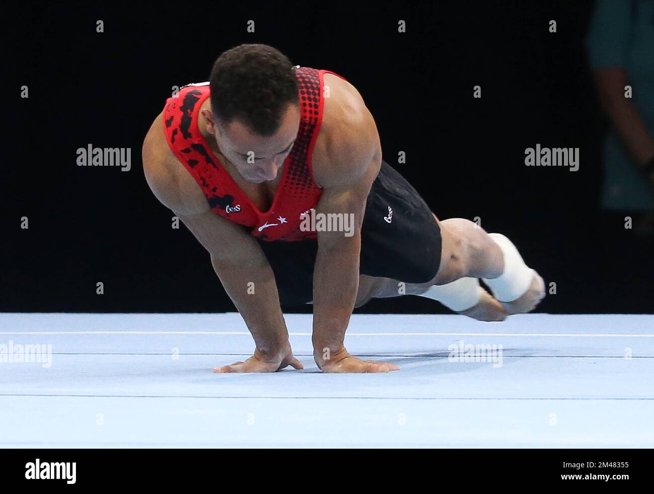ASIL Adem of Turkey during the MEN'S FLOOR EXERCISE FINAL at the ...