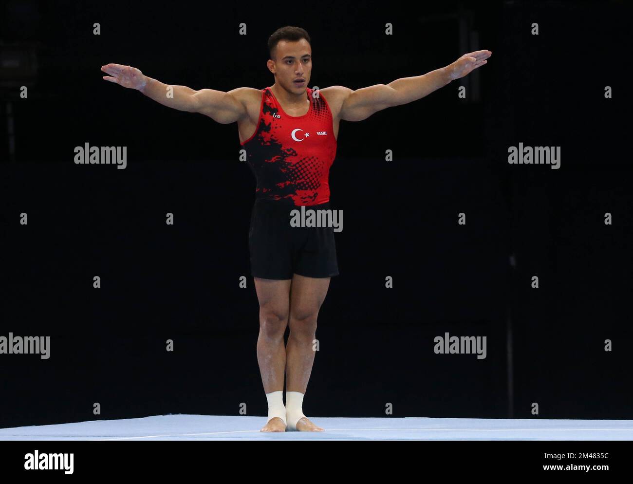 ASIL Adem of Turkey during the MEN'S FLOOR EXERCISE FINAL at the ...