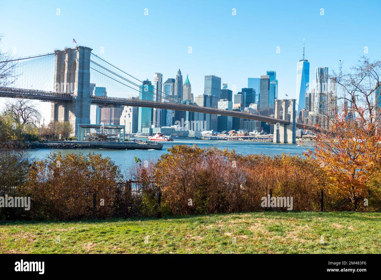Beautiful viewpoint of Manhattan. NYC Landscape Architecture, Brooklyn ...