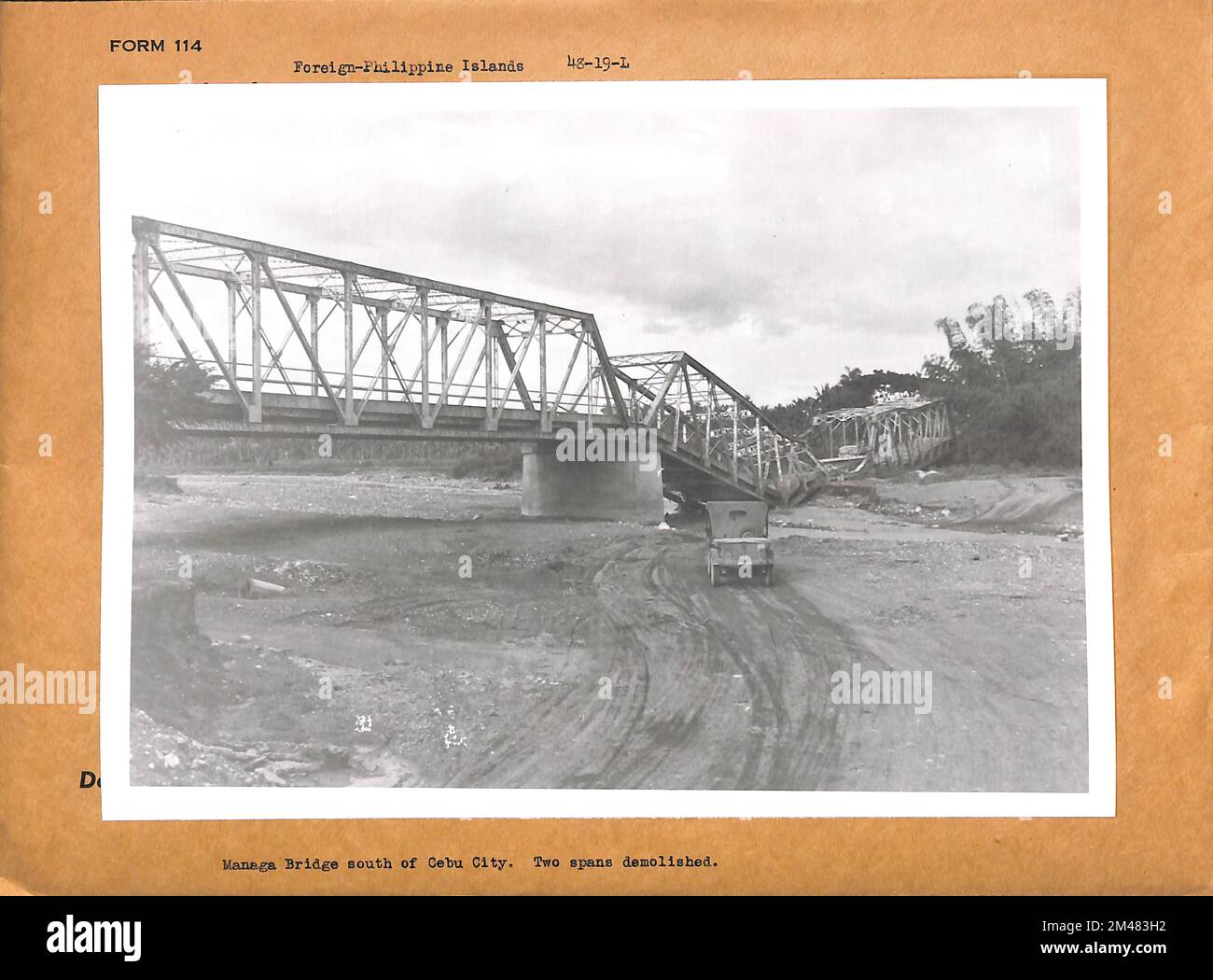 Mananga Bridge South of Cebu City, Two Spans Demolished. State ...