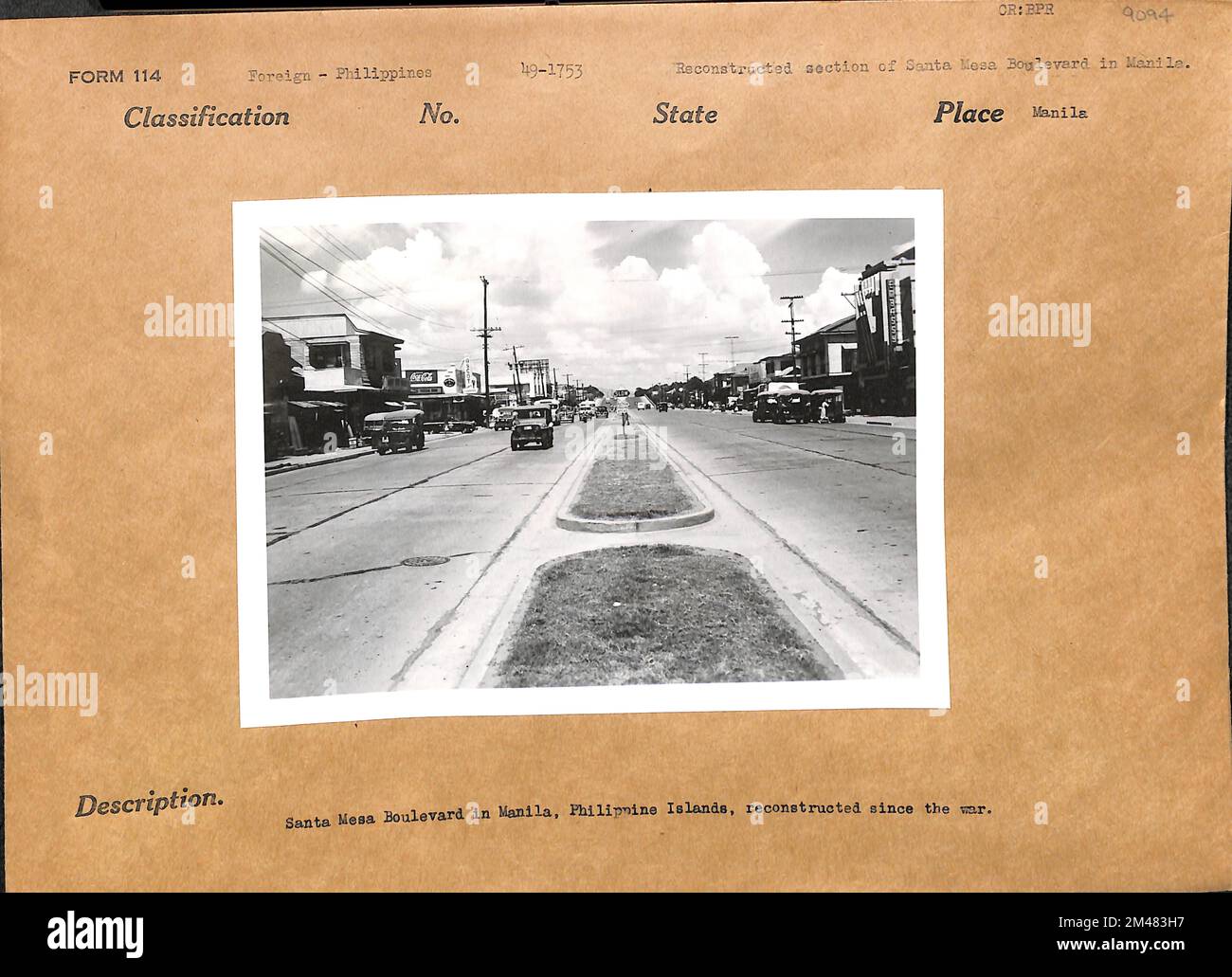 Santa Mesa Boulevard in Manila, Philippine Islands, Reconstructed Since ...