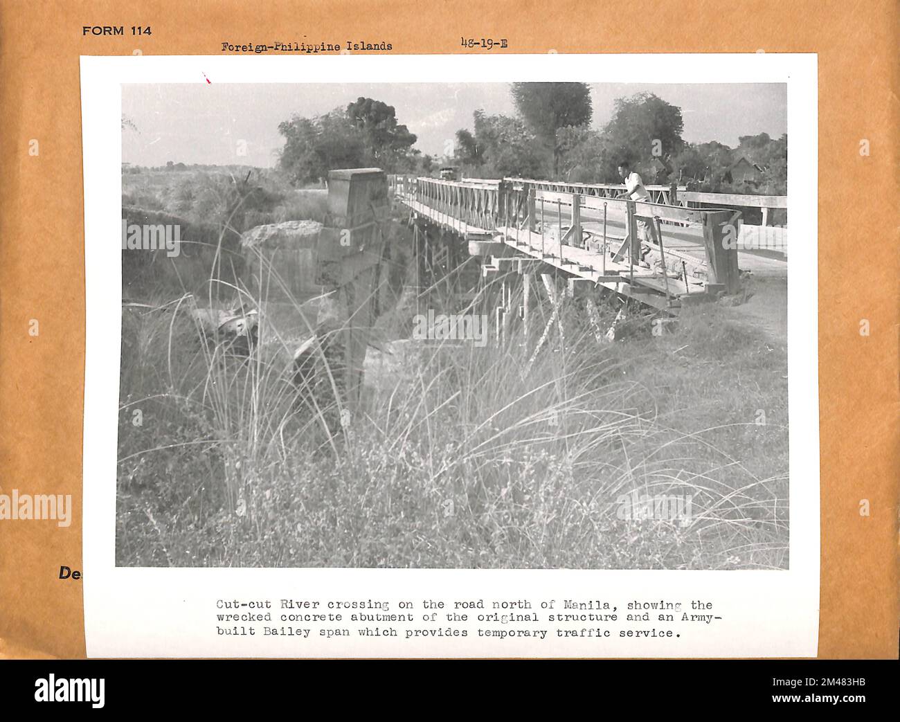 Cut-cut River Crossing on the Road North of Manila. Original caption ...