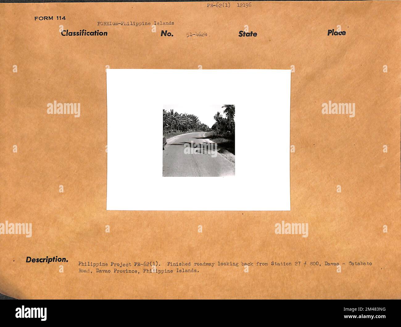 Finished Roadway Looking Back from Station 27 - 800, Davao - Cotabato ...