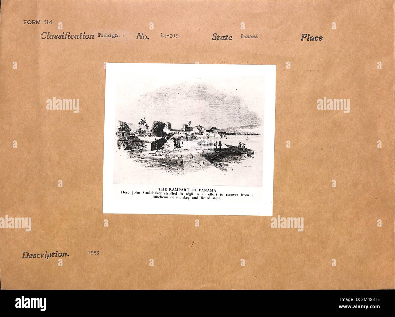 The Rampart of Panama. Original caption: The Rampart of Panama. Here ...