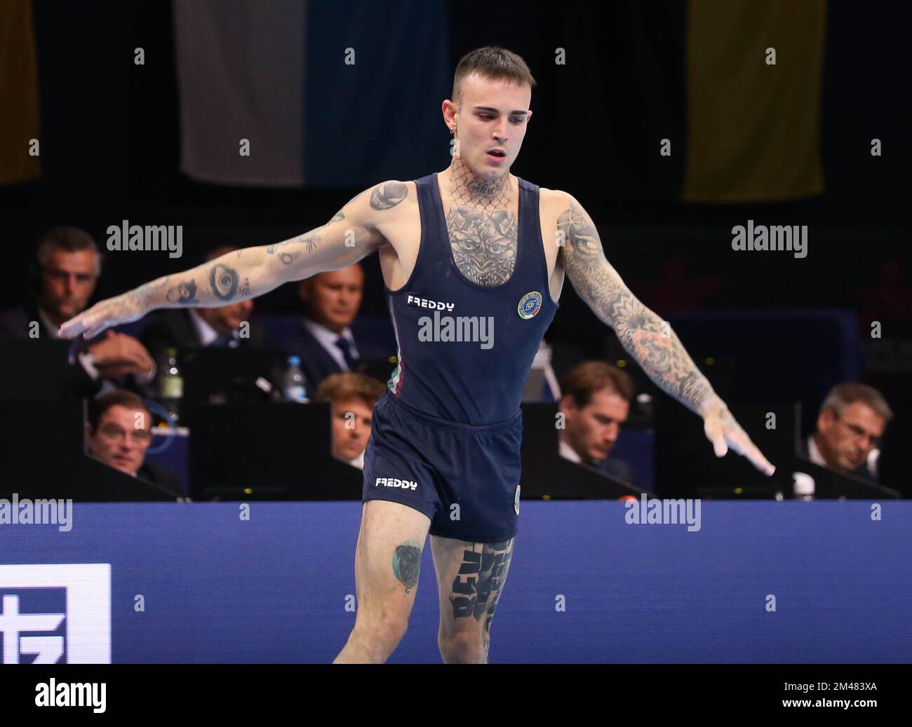 Nicola Bartolini of Italy during the MEN'S FLOOR EXERCISE FINAL at the ...