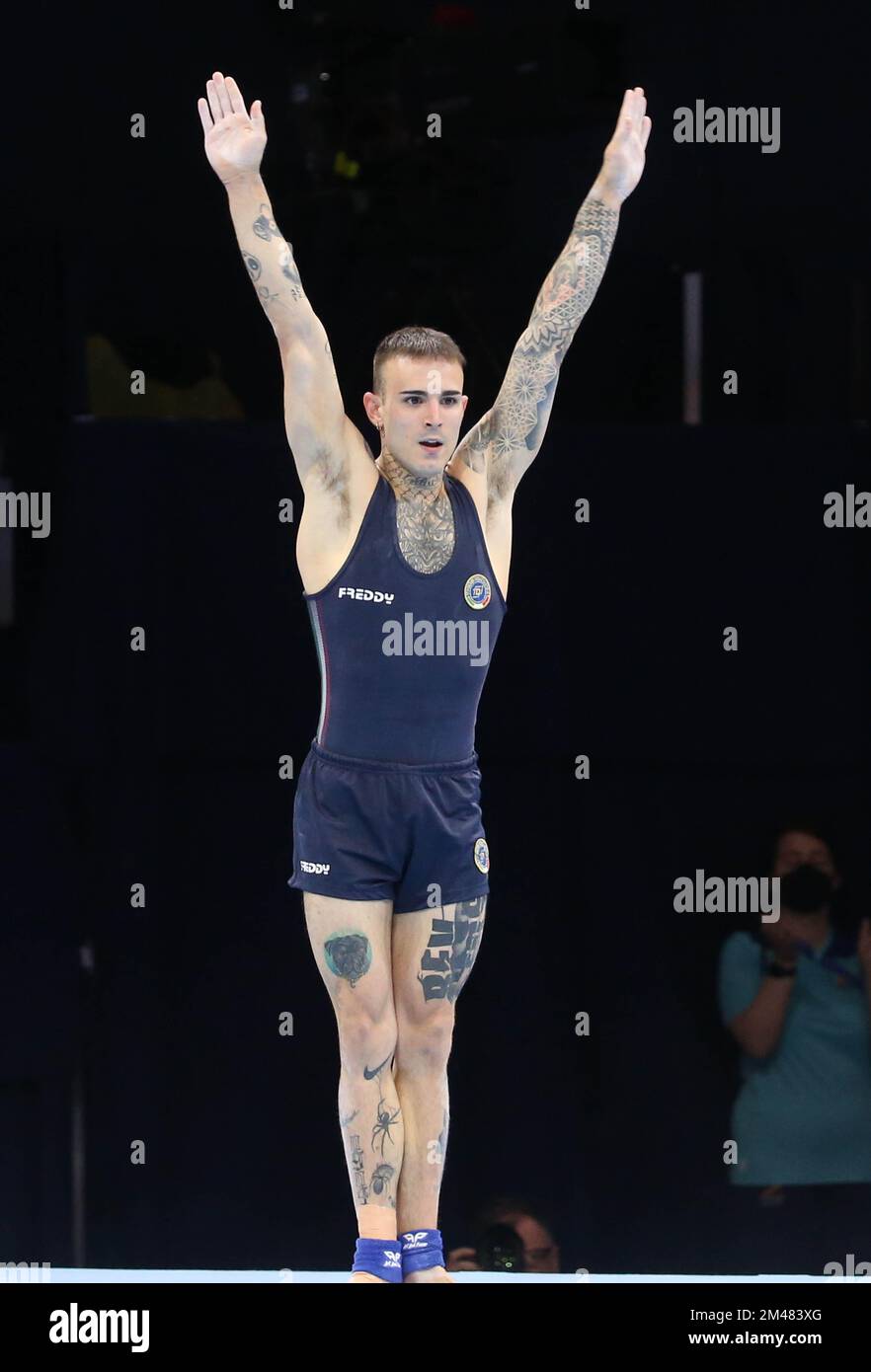 Nicola Bartolini of Italy during the MEN'S FLOOR EXERCISE FINAL at the ...