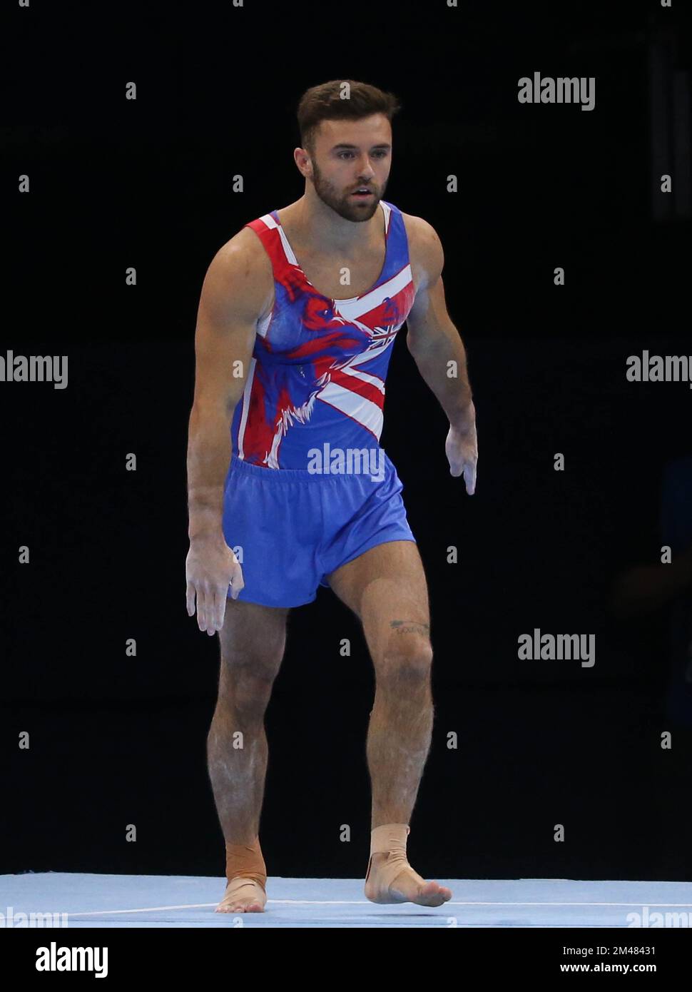 REGINI-MORAN Giarnni of Great Britain during the MEN'S FLOOR EXERCISE FINAL at the European ...
