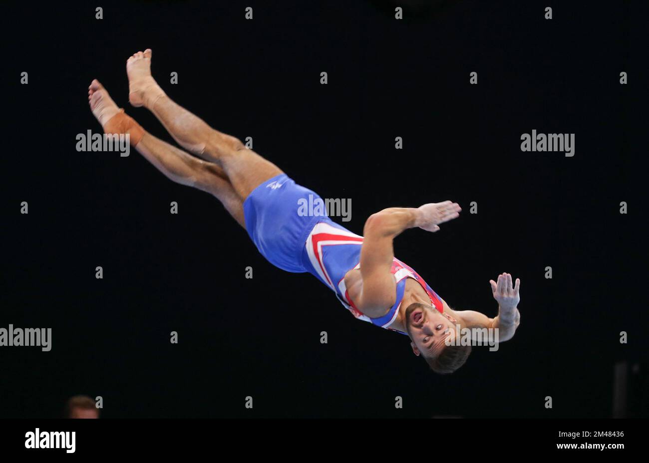REGINI-MORAN Giarnni of Great Britain during the MEN'S FLOOR EXERCISE FINAL at the European ...