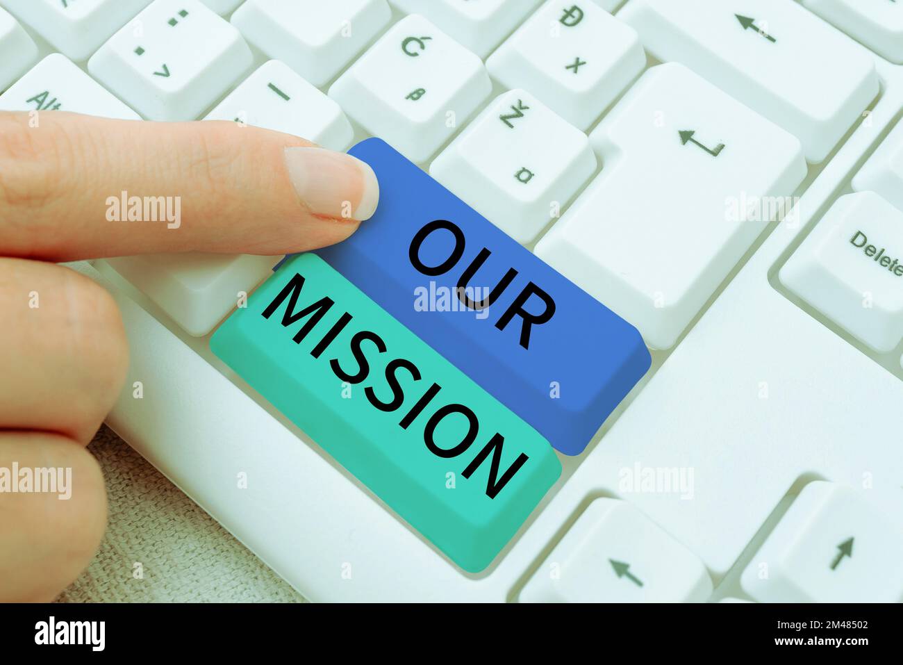 Hand writing sign Our Mission. Internet Concept tasks or schedule we ...