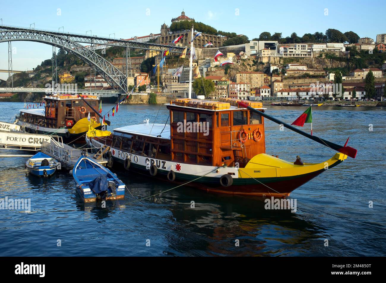 Rabelo boat, Porto, Portugal, Unesco World Heritage Site Stock Photo ...