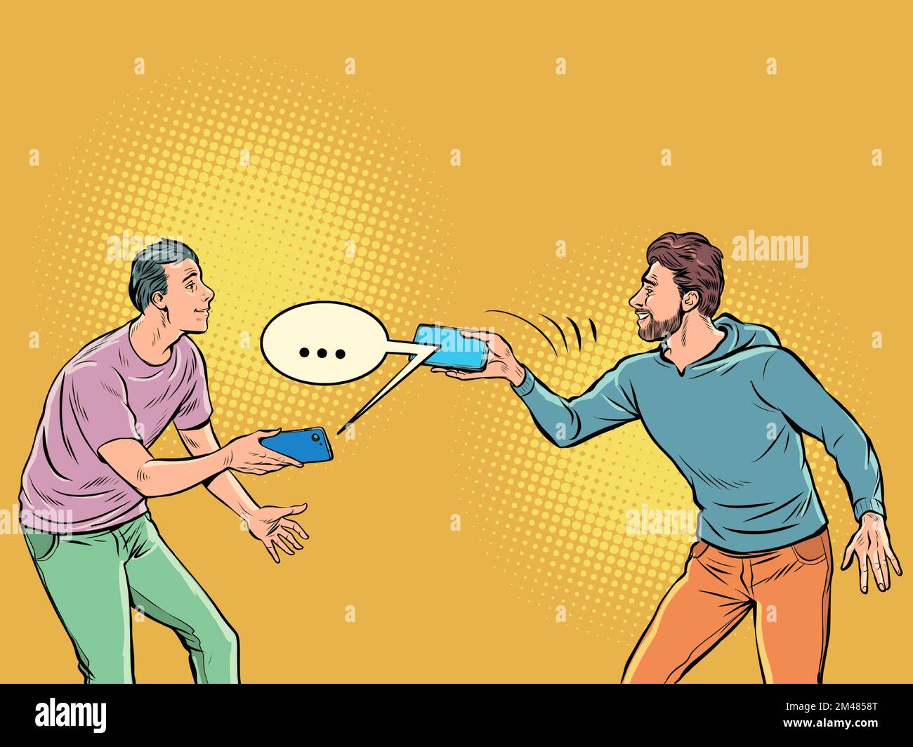 Young messenger Stock Vector Images - Alamy