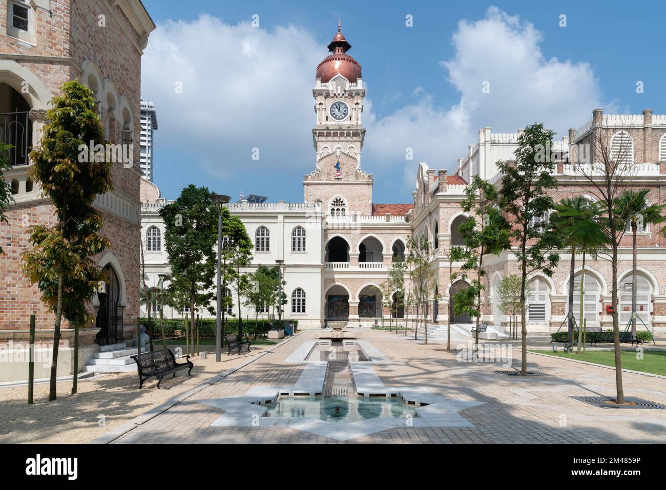 A beautiful view of the Sultan Abdul Samad Building with a decorative ...