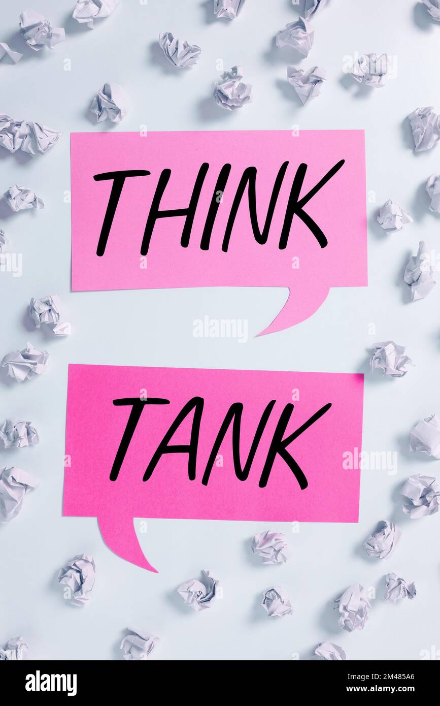 Inspiration showing sign Think Tank. Concept meaning Thinking of ...