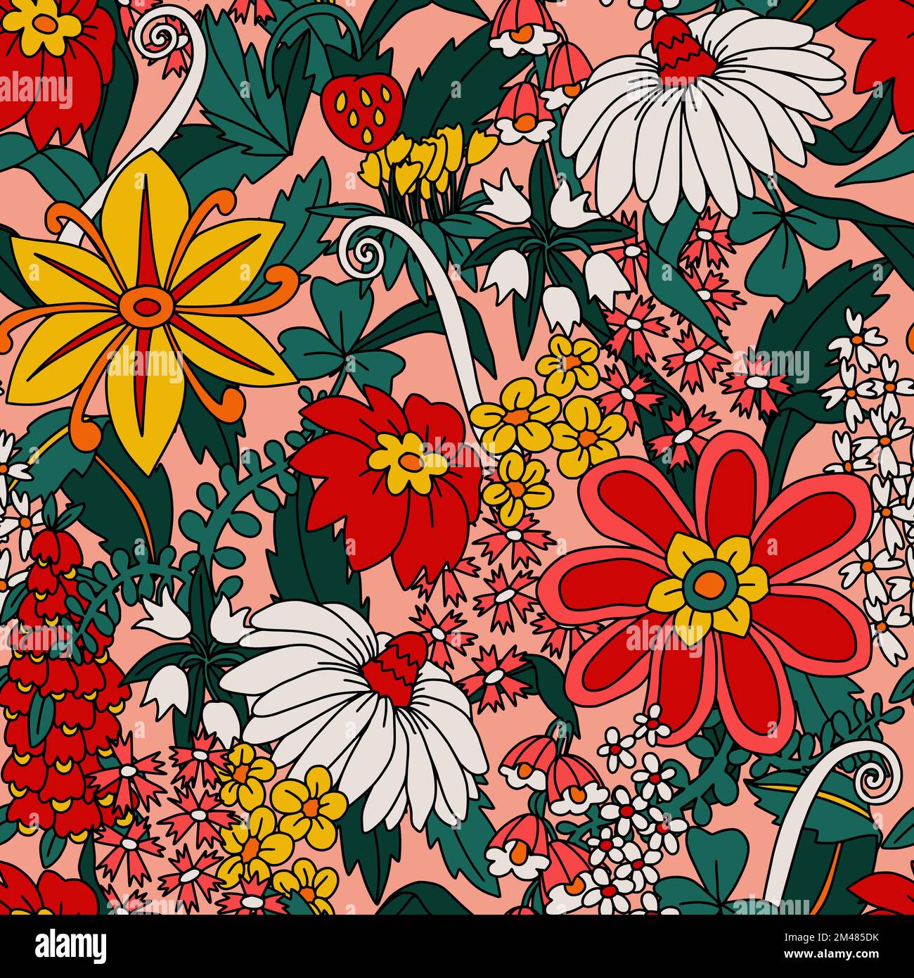 60s Flower Wallpaper