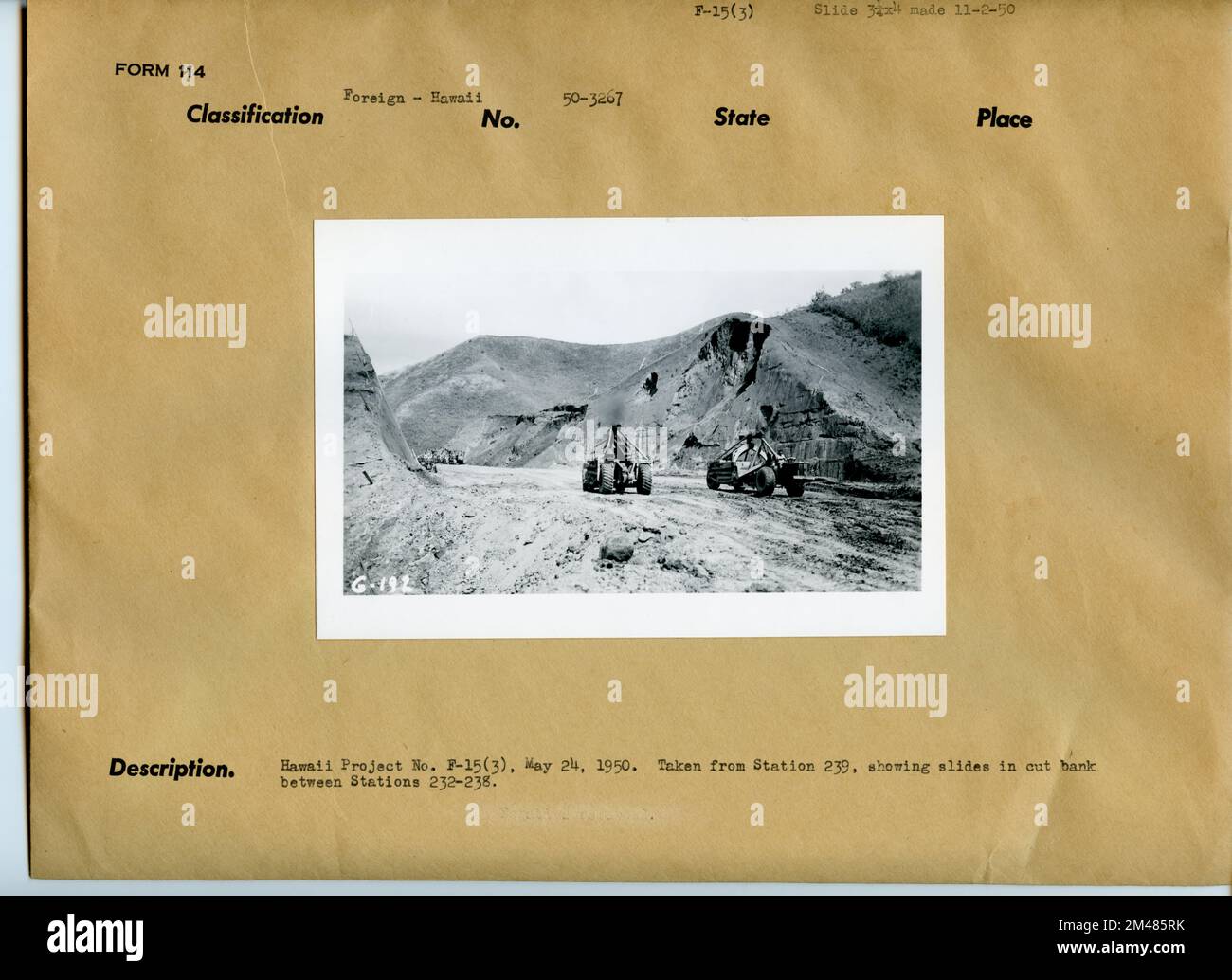 Hawaii Project No. F-15(3), Station 239. Original caption: Hawaii ...
