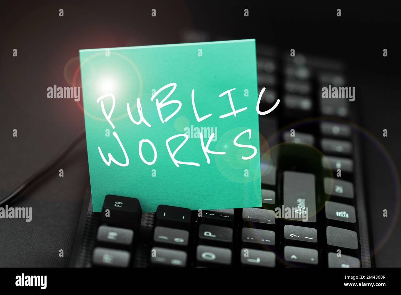 Conceptual caption Public Works. Word Written on Describes the viewing ...