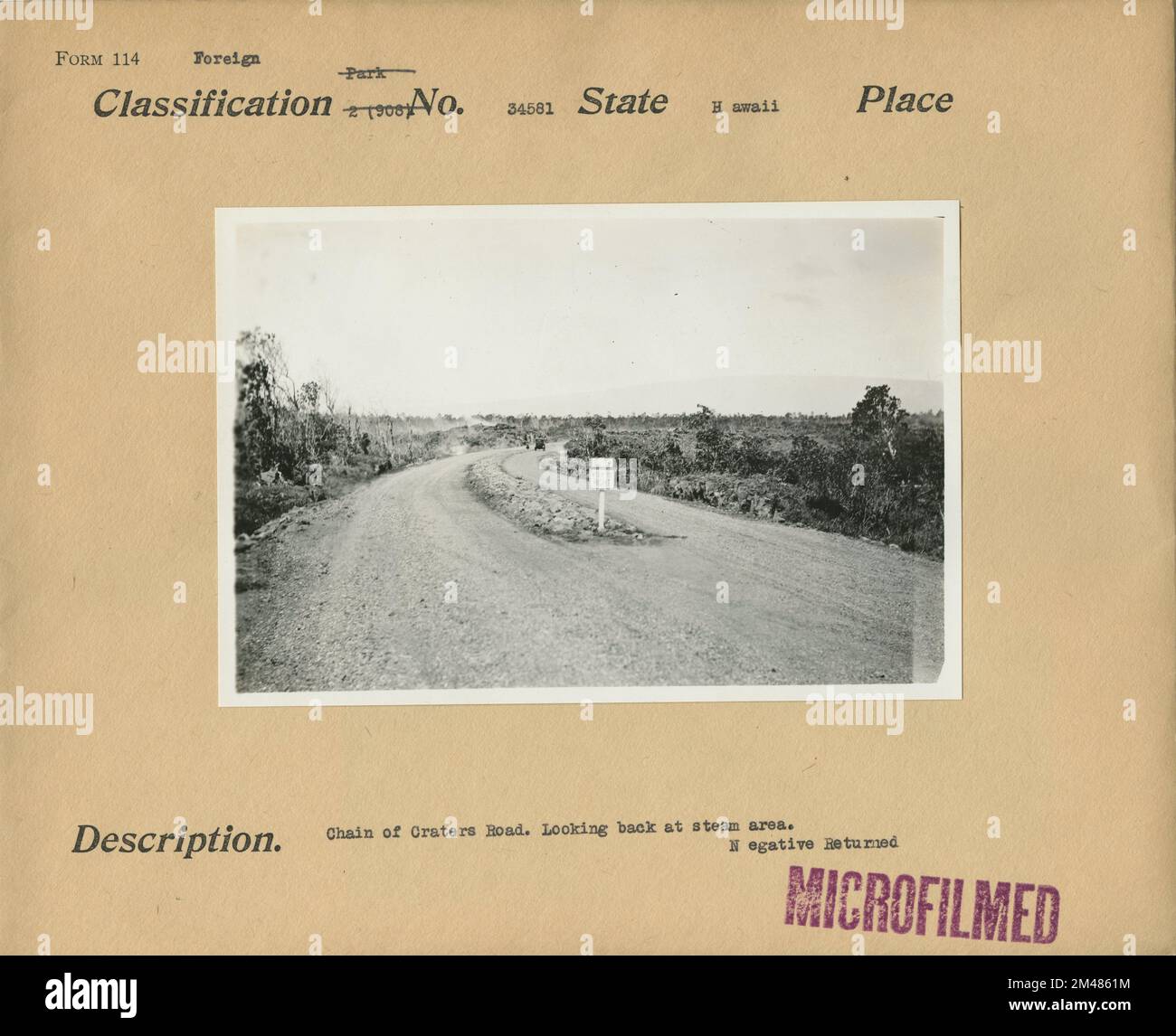 Chain of Craters Road. Original caption: Chain of Craters Road. Looking ...
