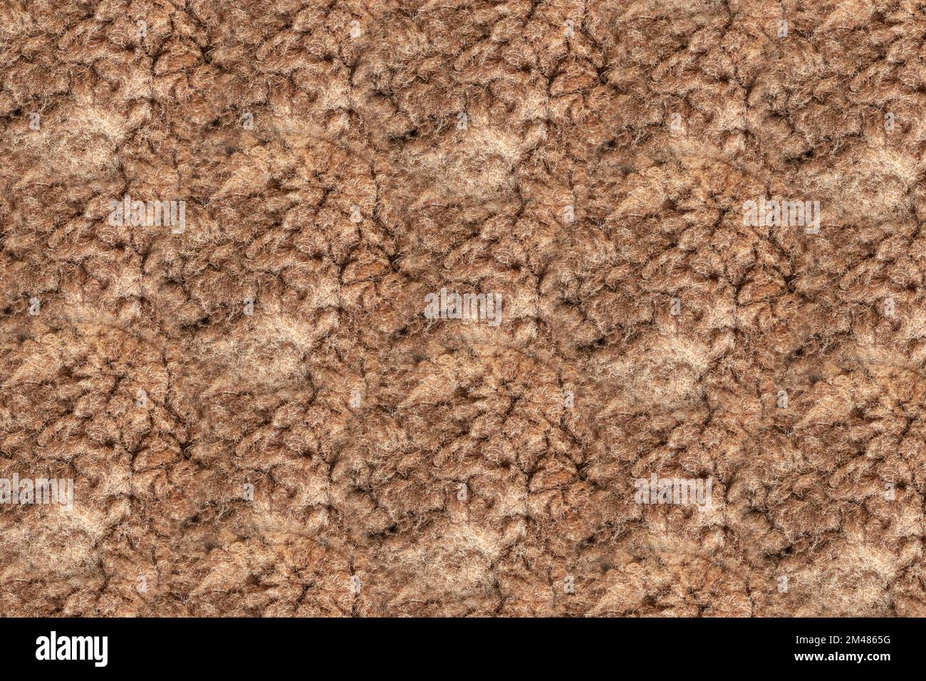 texture of beautiful natural brown sheepskin Stock Photo - Alamy