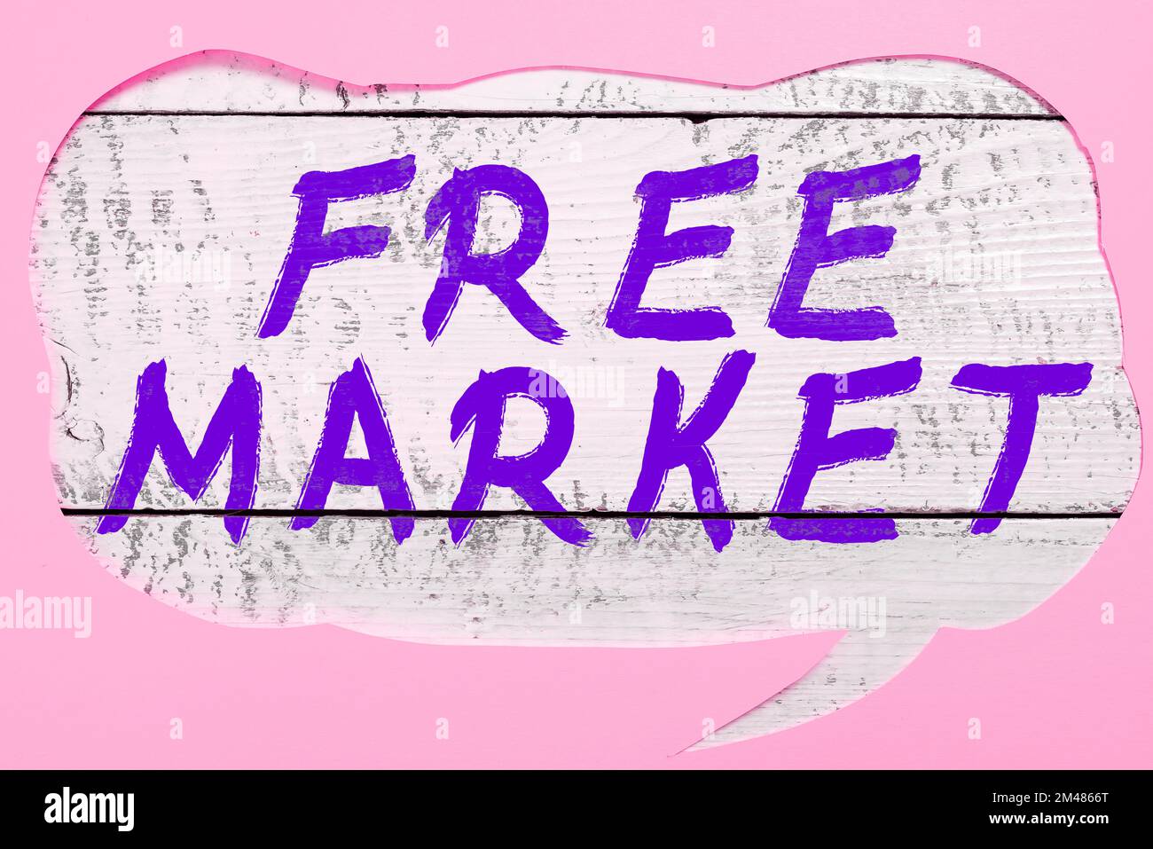 Text sign showing Free Market. Business overview an unregulated system ...