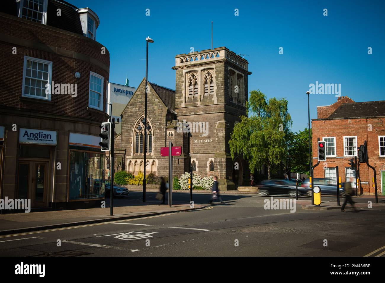 St Michael's Church, Derby, england Stock Photo - Alamy