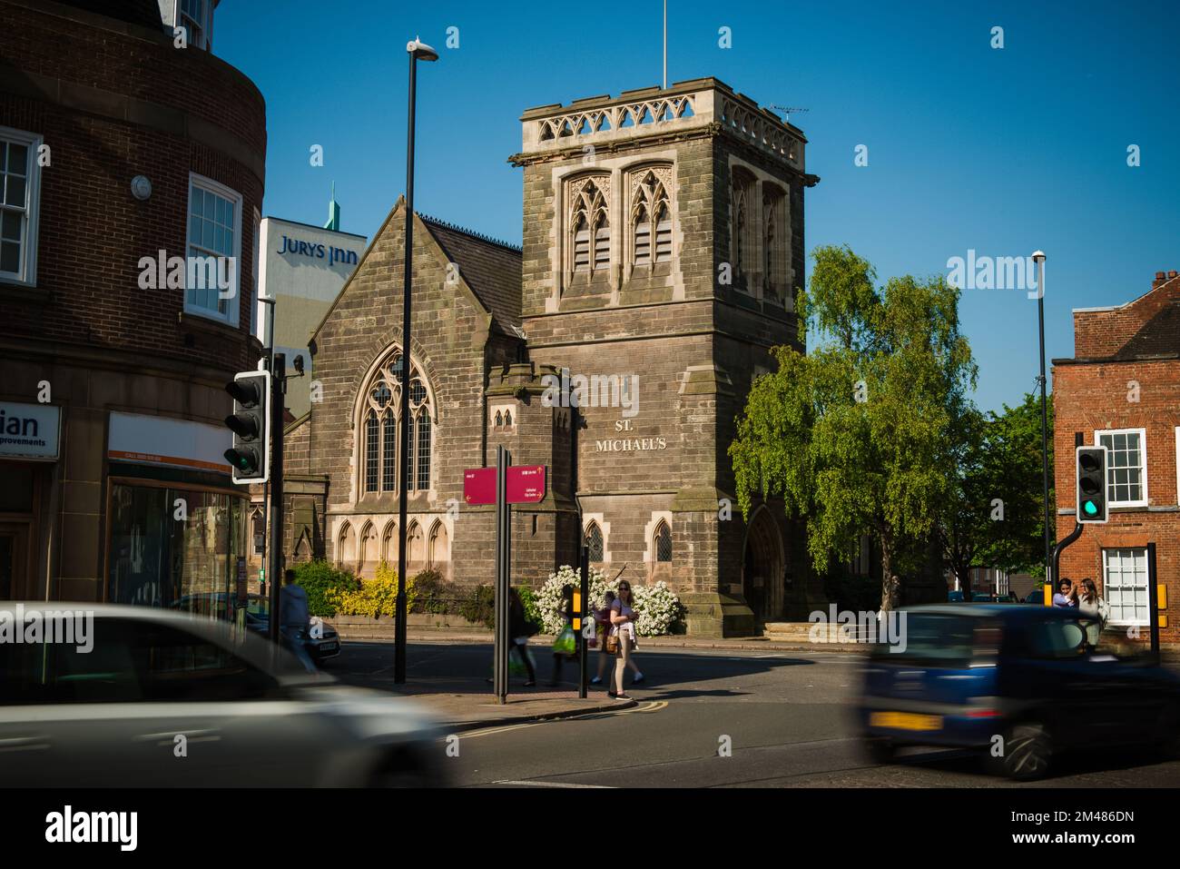 St Michael's Church, Derby, england Stock Photo - Alamy