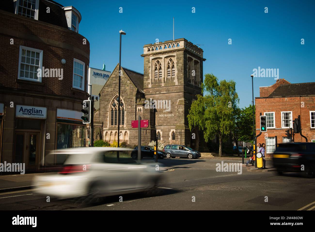 St Michael's Church, Derby, england Stock Photo - Alamy