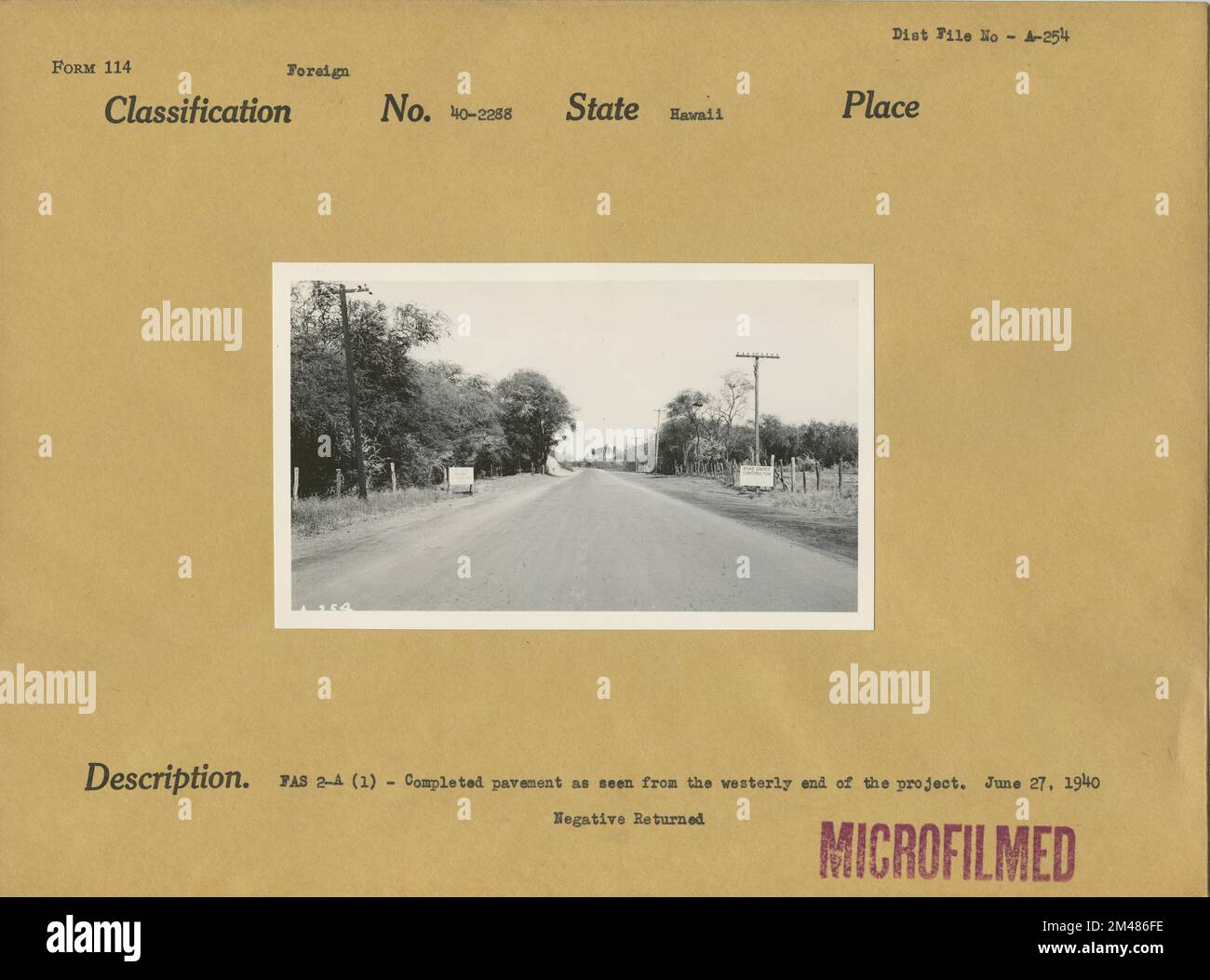 Completed Pavement. Original caption: FAS 2-A (1) - Completed pavement ...