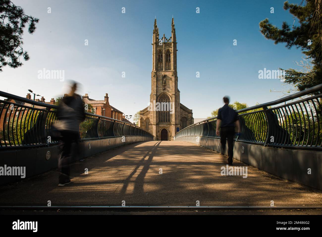 St Mary's Church Derby City Center, UK Stock Photo - Alamy