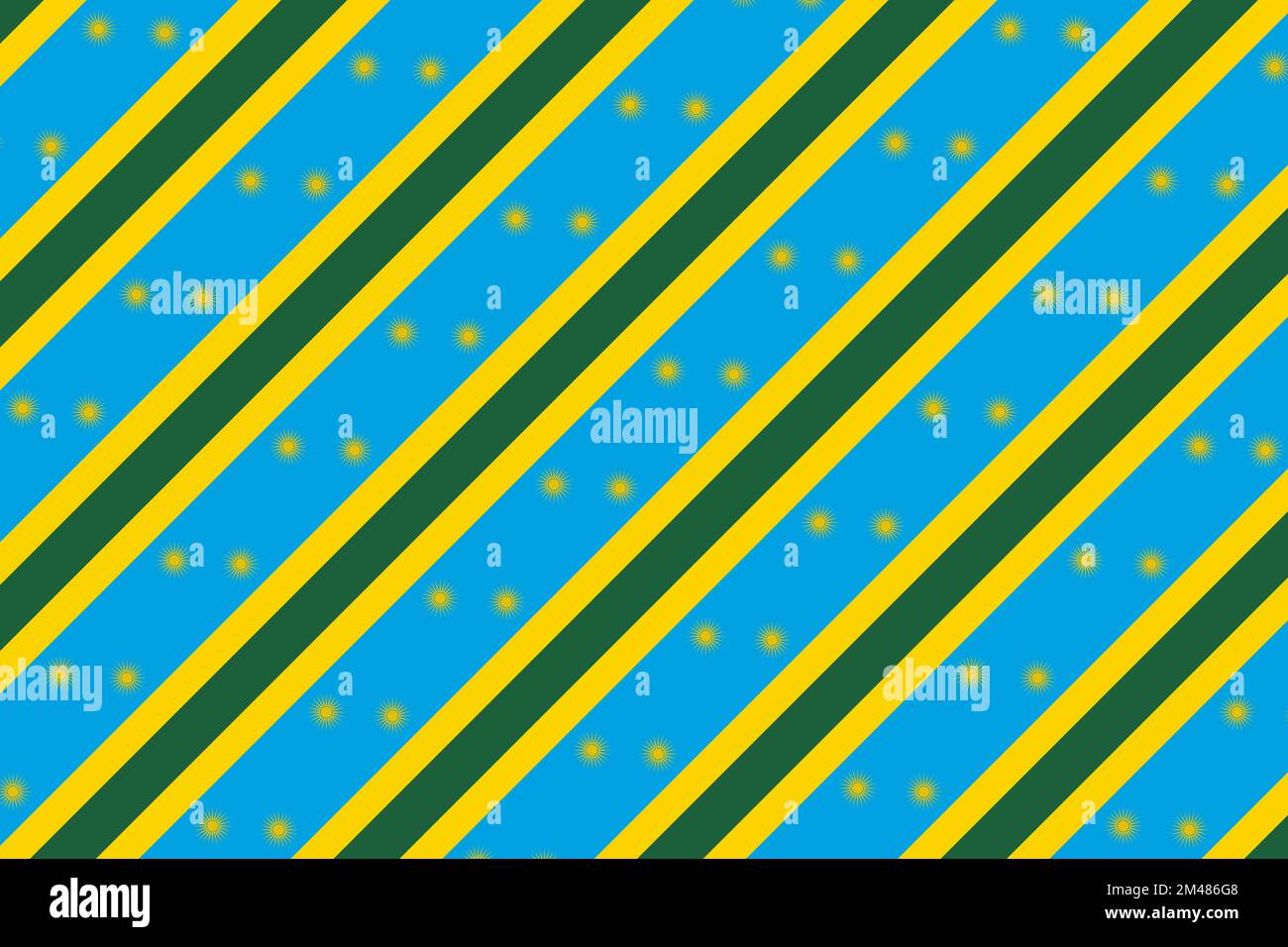 Geometric pattern in the colors of the national flag of Rwanda. The ...