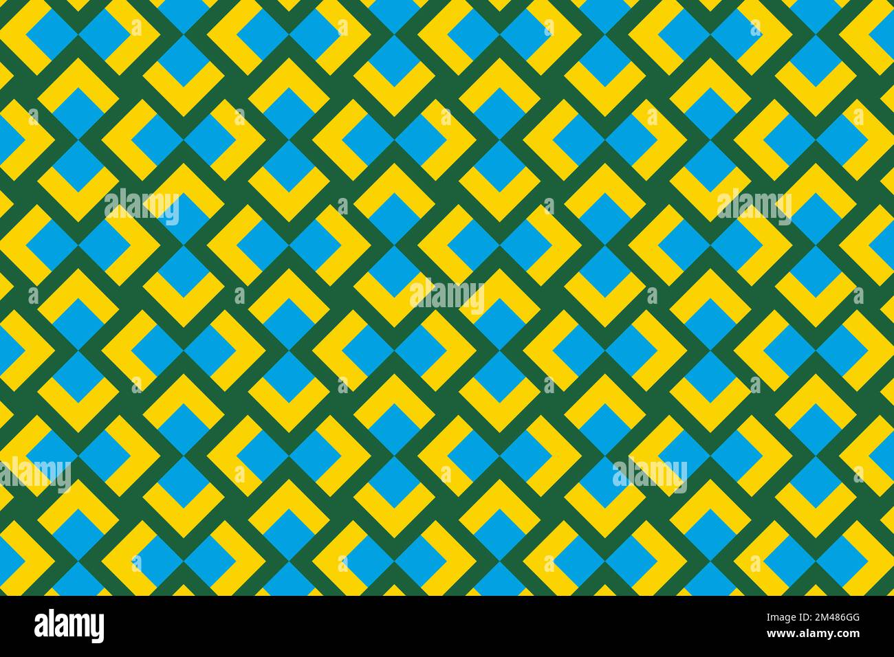 Geometric pattern in the colors of the national flag of Rwanda. The ...