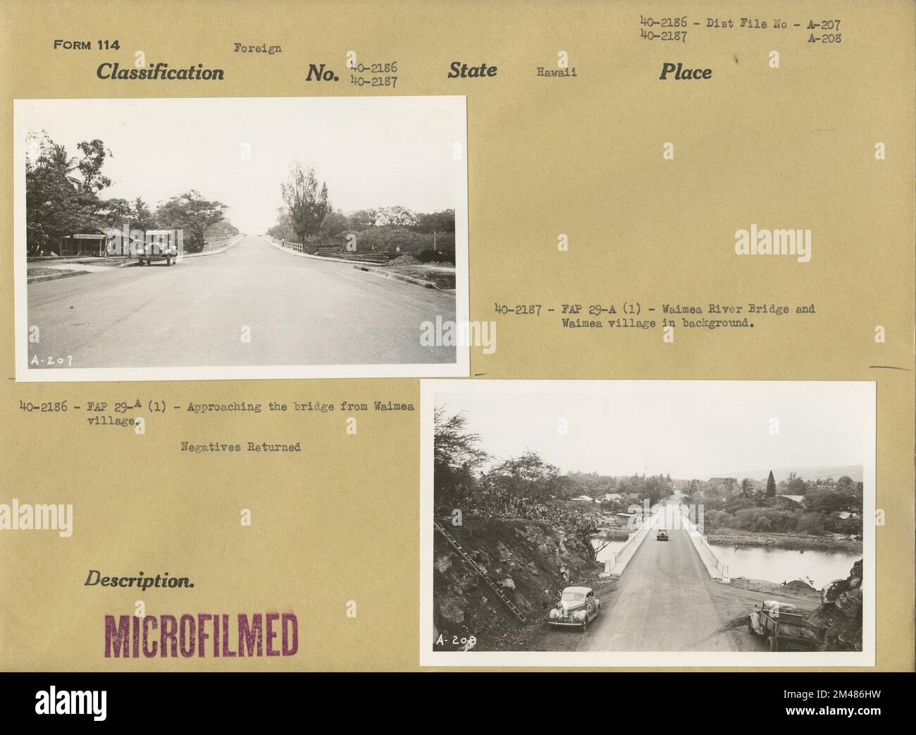 Approaching Waimea River Bridge, Waimea River Bridge. Original caption ...