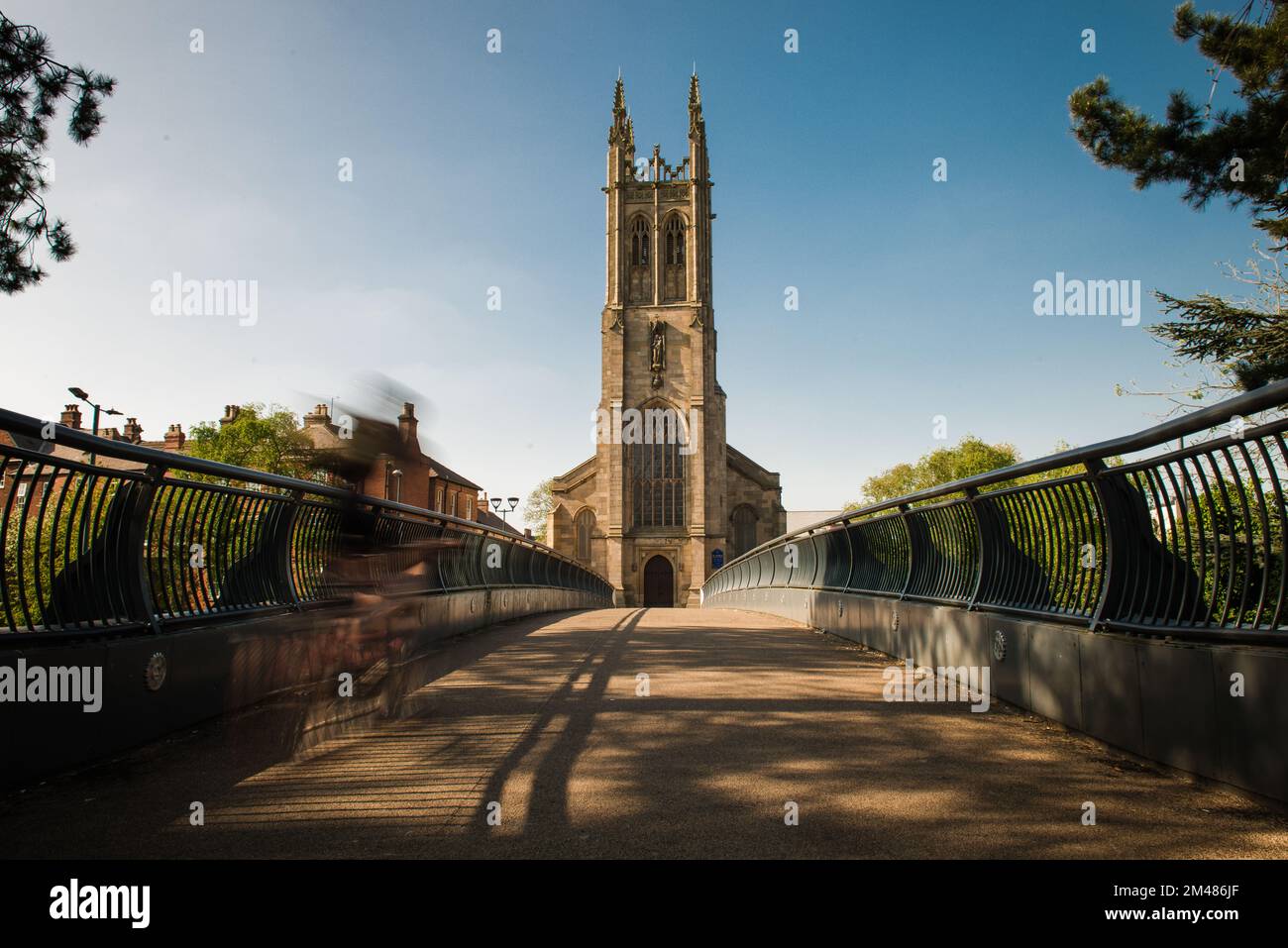 St Mary's Church Derby City Center, UK Stock Photo - Alamy