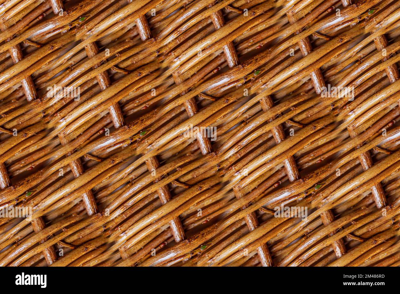 wicker natural brown twigs texture Stock Photo - Alamy
