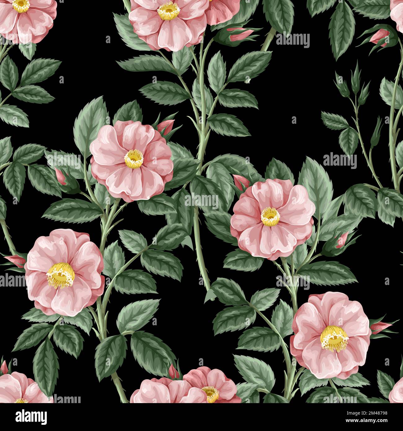 Beautiful small garden Stock Vector Images - Alamy