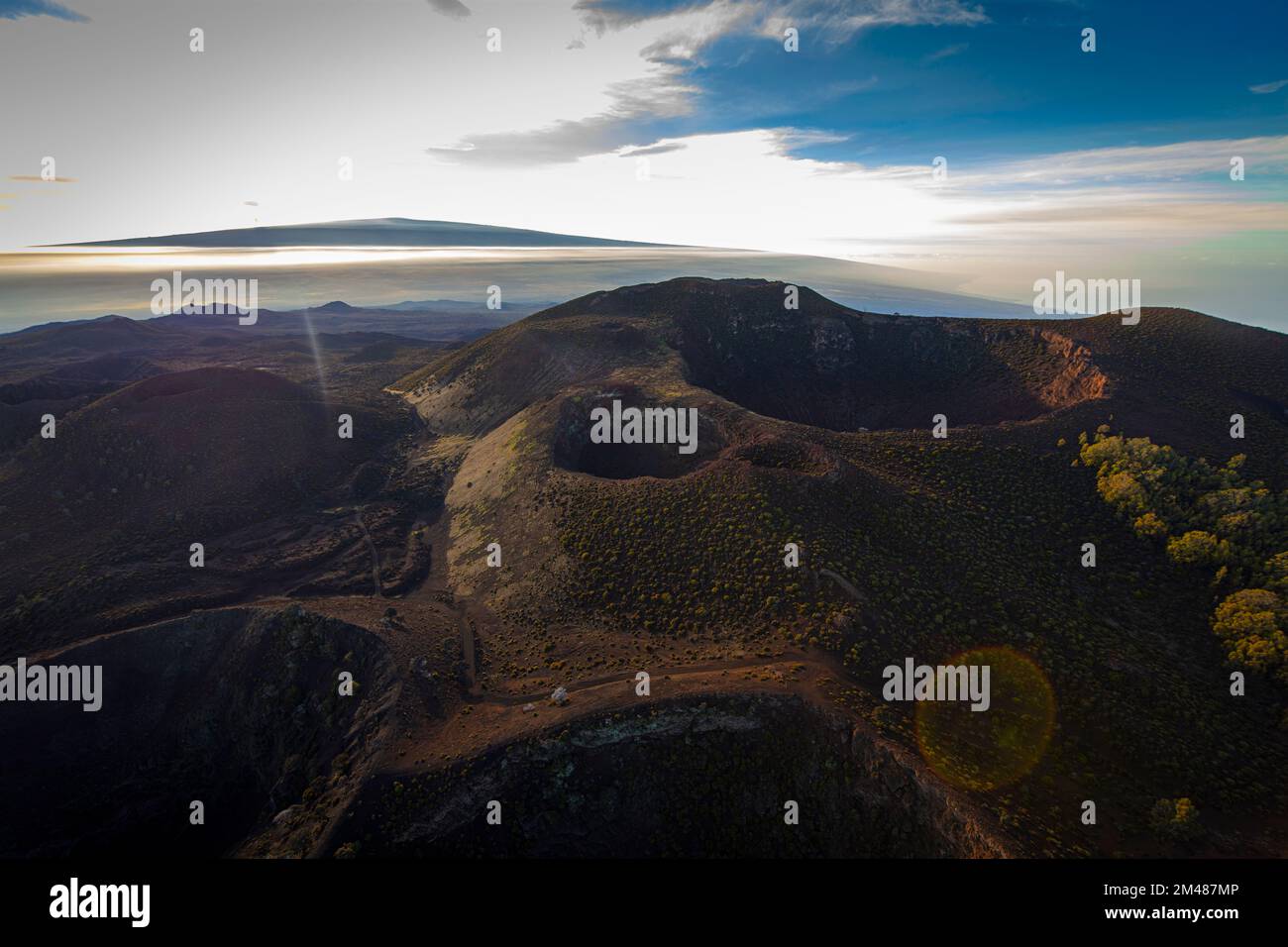 Summit, Hualalai Volcano, Kailua-Kona, Island of Hawaii Stock Photo - Alamy