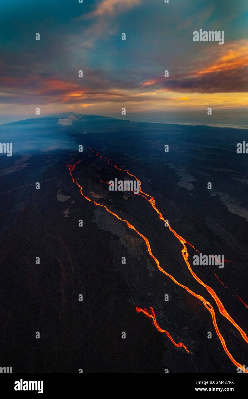Mauna Loa Volcano Map
