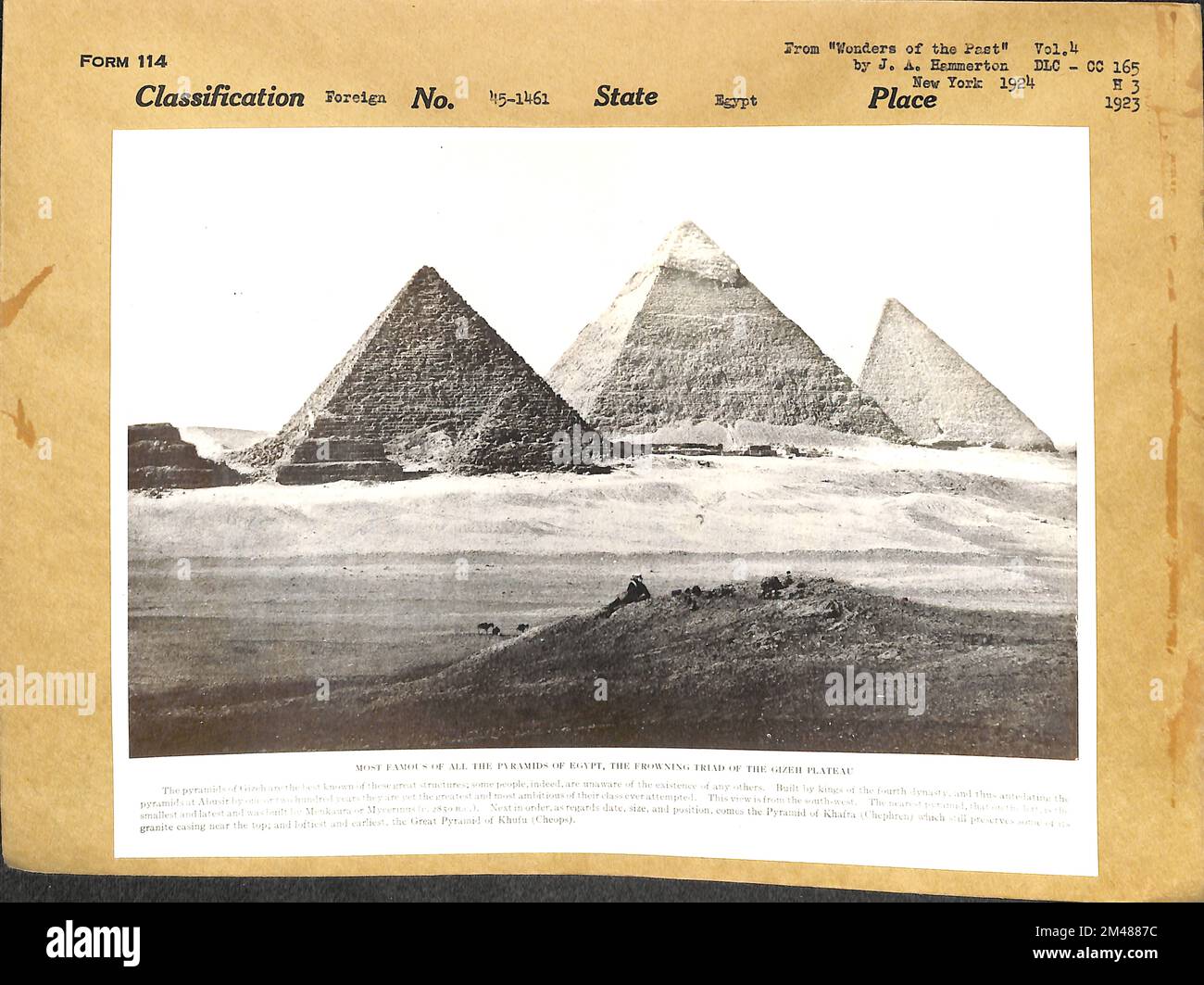 Most Famous of All the Pyramids of Egypt. Original caption: Most Famous ...