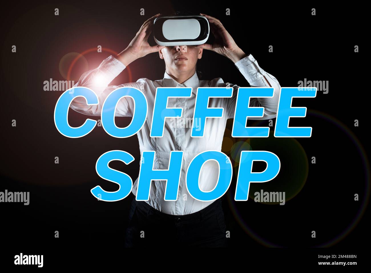 Text showing inspiration Coffee Shop. Business idea small informal ...